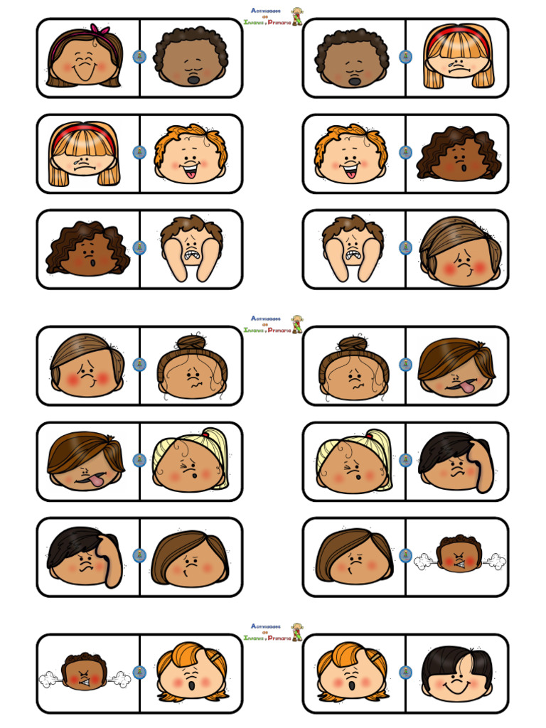 DOMINÓ DE LAS EMOCIONES | PDF