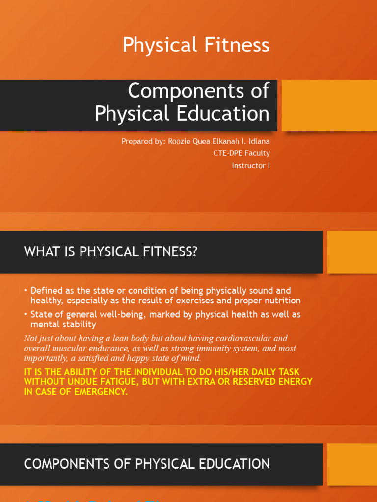 Physical Fitness | PDF