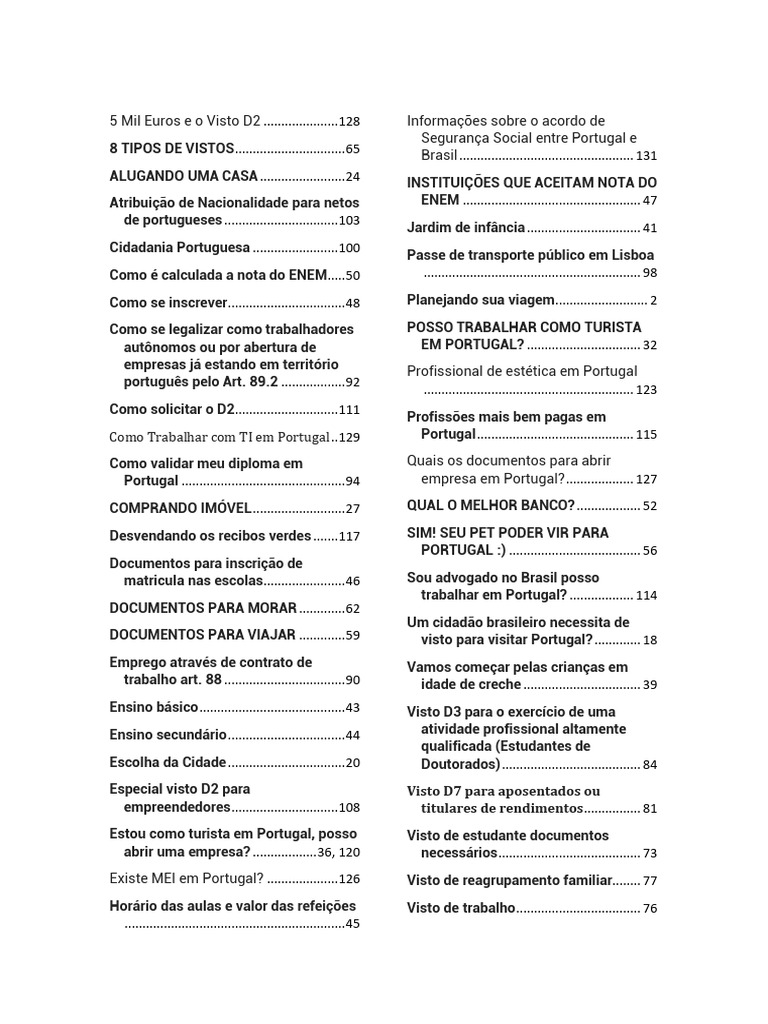 Guia Portugal | PDF | Visto para viagem | Portugal
