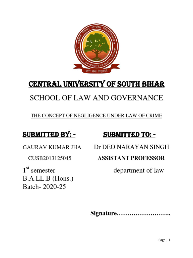 045 Gaurav Kumar Jha Law of Torts | PDF 045 Gaurav Kumar Jha Law of Torts | PDF