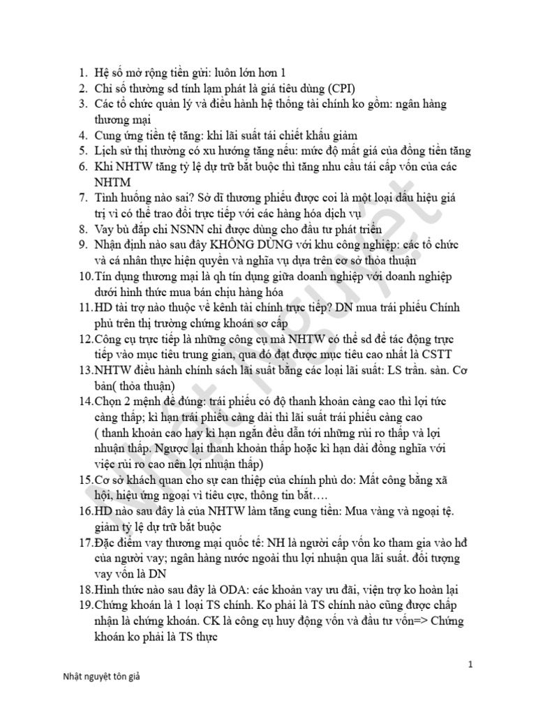 TCTT-thi Kết Thúc HP | PDF