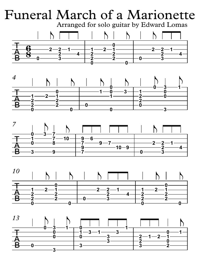Funeral March of A Marionette - Full Score | PDF