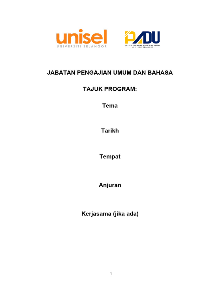 Format Kertas Kerja MPU 2023 | PDF | Karier & Perkembangan