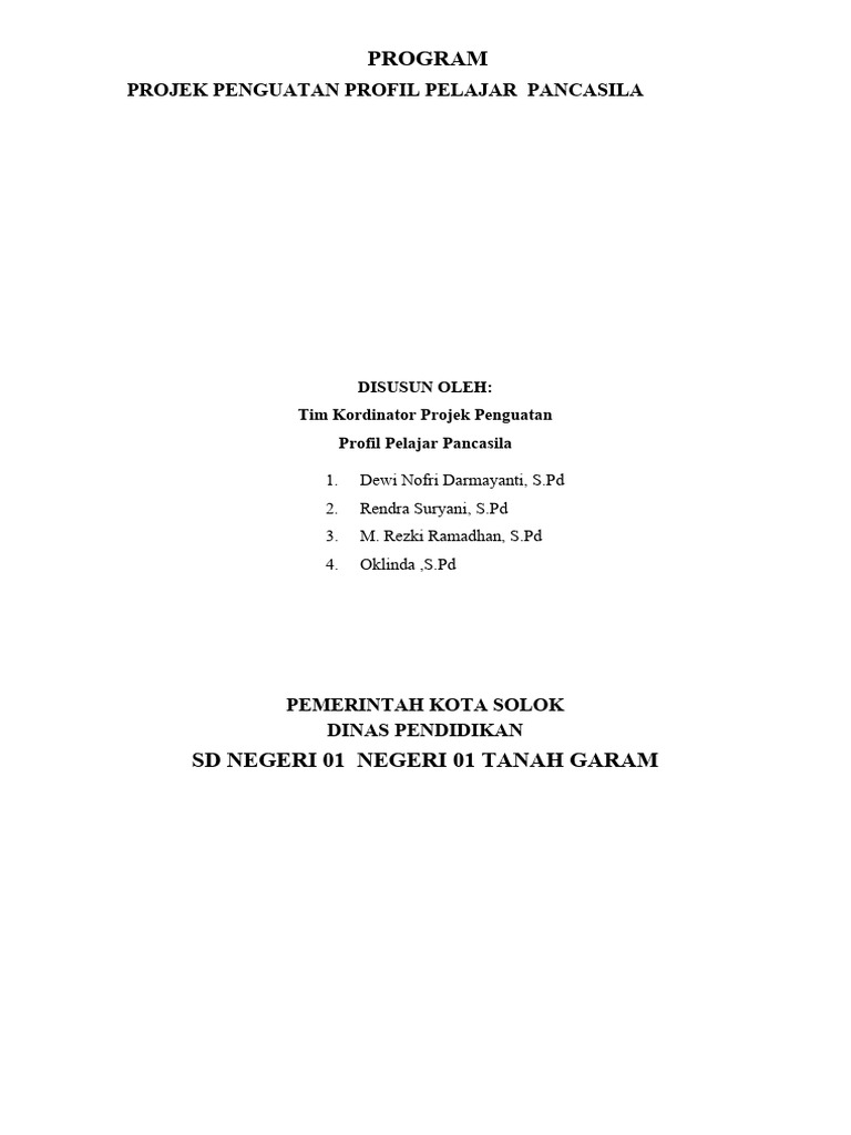 Laporan Program Projek | PDF