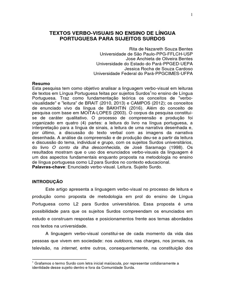 Verbo Visualidade Cbee | PDF