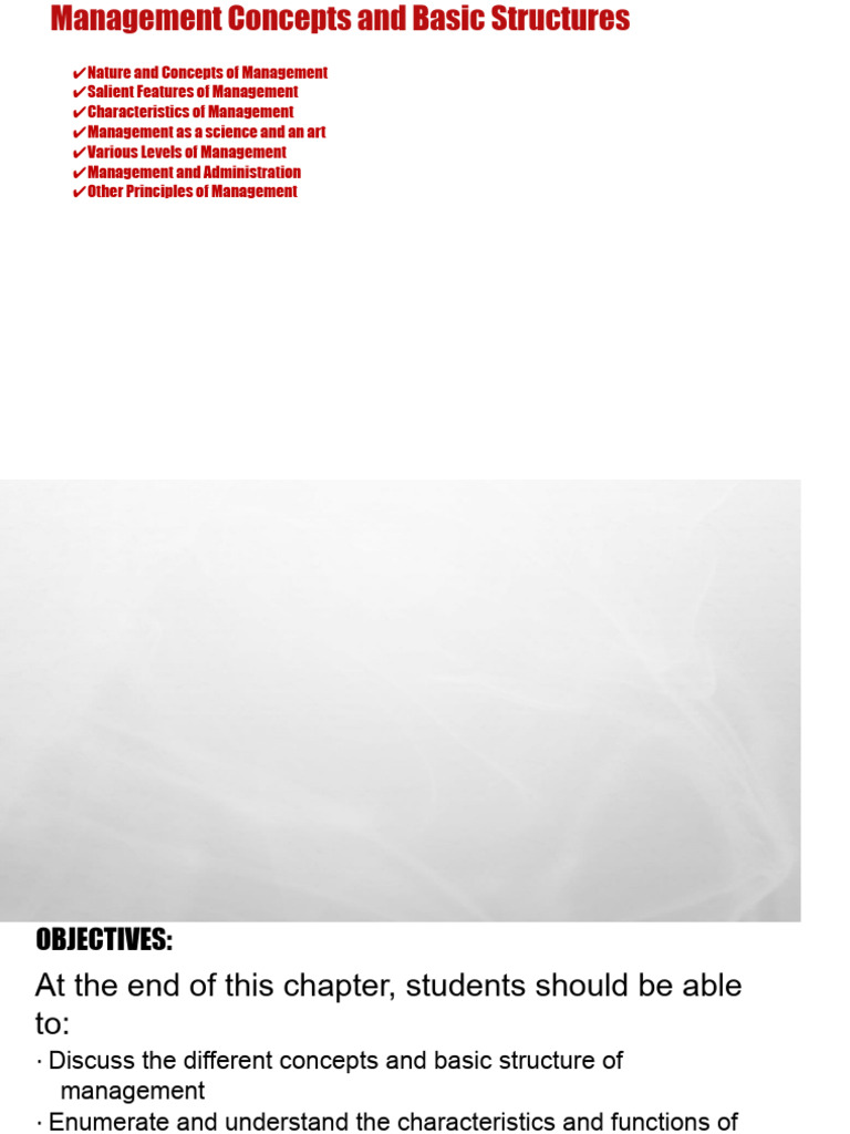 Management Concepts and Basic Structures | PDF