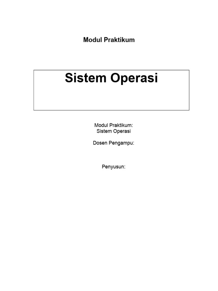 Modul Praktikum Sistem Operasi Linux UTS | PDF