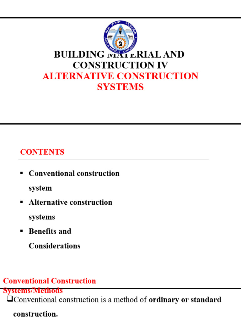 Alternative Construction Systems | PDF | Building Materials ...