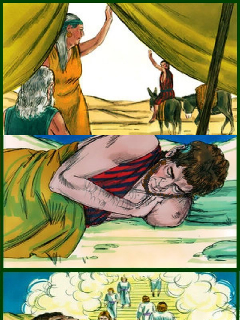 Lección N°6 Laminas para Historia Biblica Sueño de Jacob. Ptra. Ely | PDF