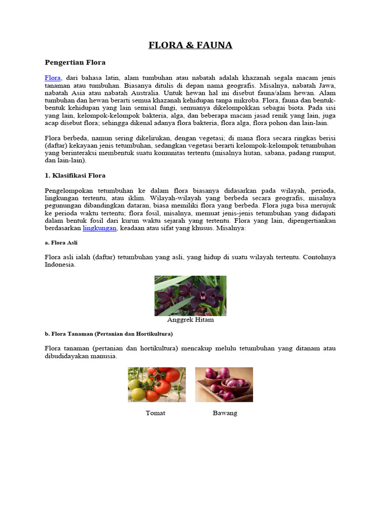 Persebaran Flora dan Fauna Dunia | PDF