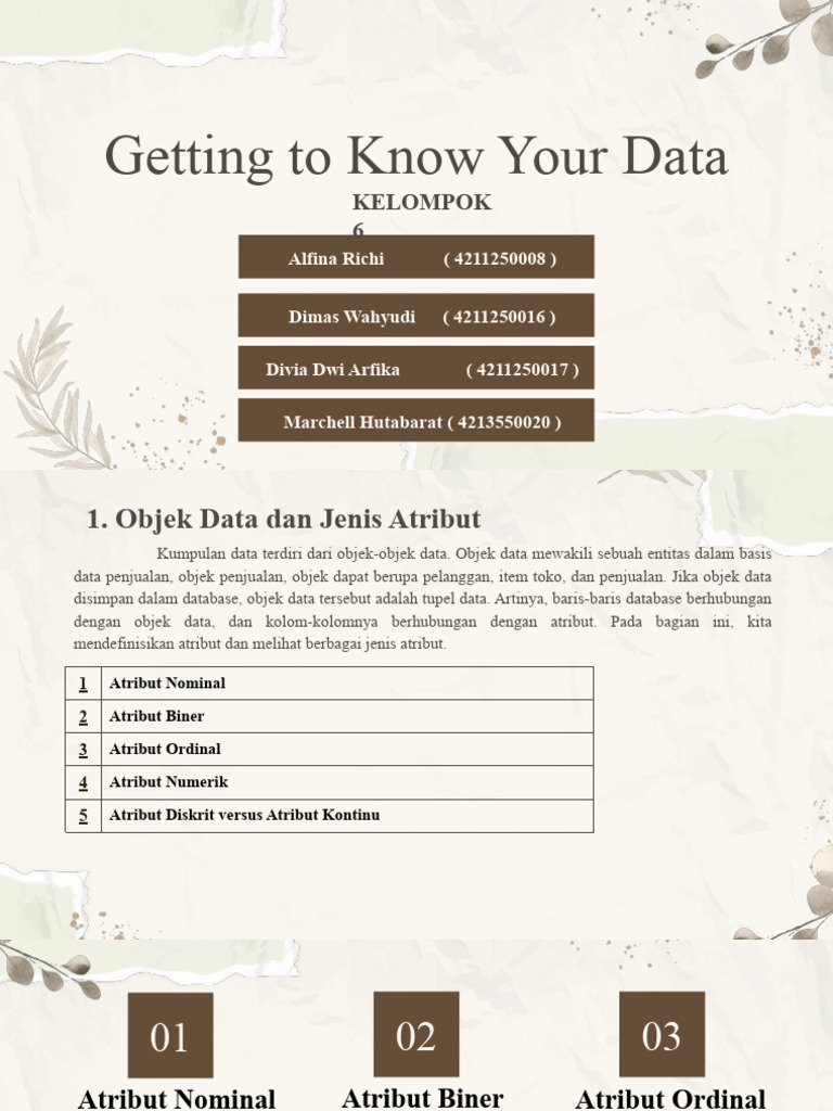 Getting To Know Your Data | PDF