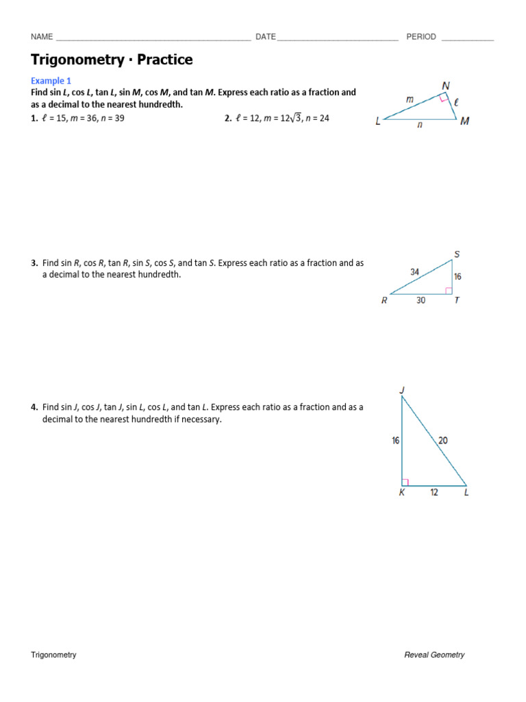 gm0905 Practice | Download Free PDF | Trigonometry | Triangle