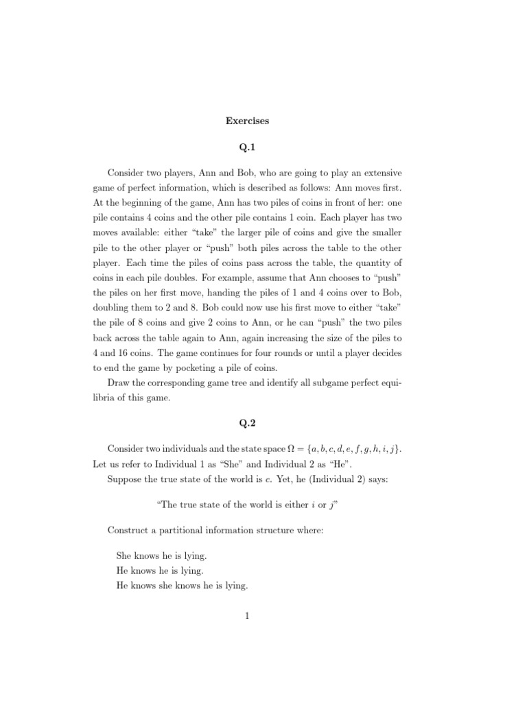 Exercises For The Final - Summer 2023 | PDF | Teaching Methods ...