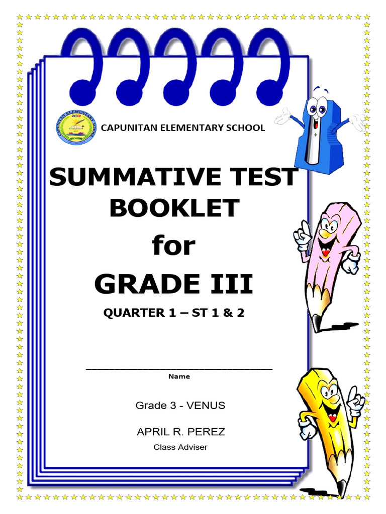 QUARTER-1-SUMMATIVE-1-AND-2 Final | PDF