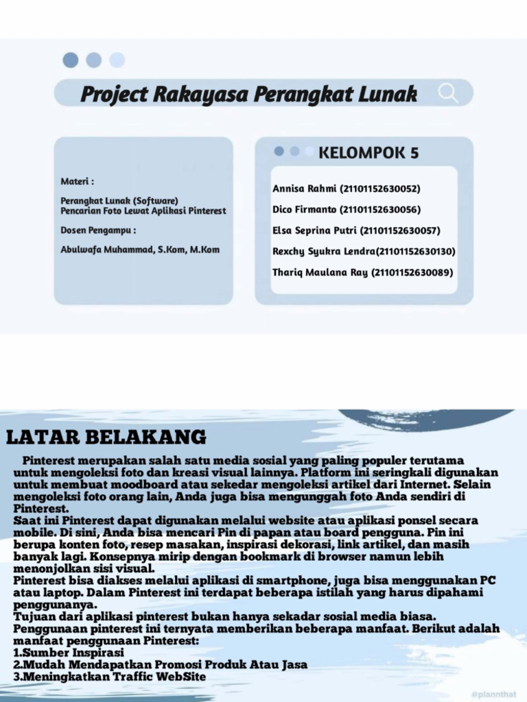 Project RPL - Kelompok 5 | PDF