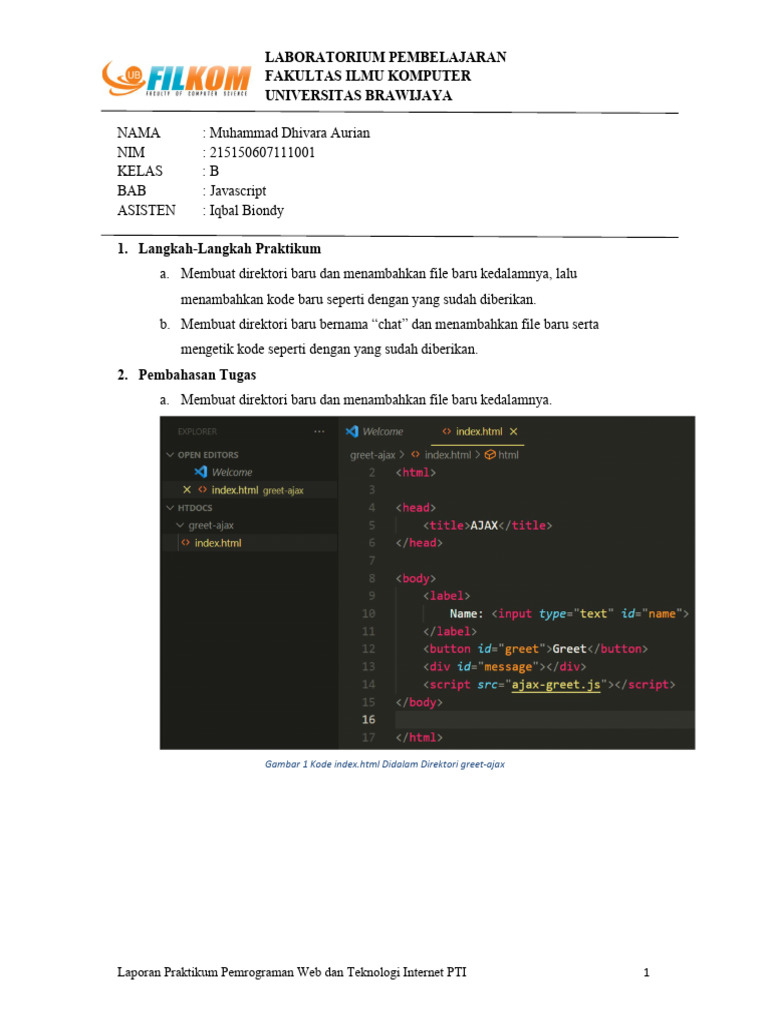 Pemrograman Web Tingkat Lanjut - Praktikum 3 | PDF | Komputer