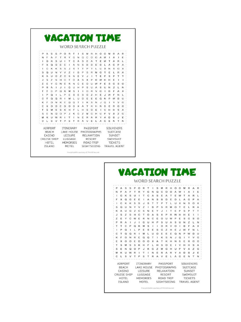 Doc1 Word Search Unit 9 | PDF