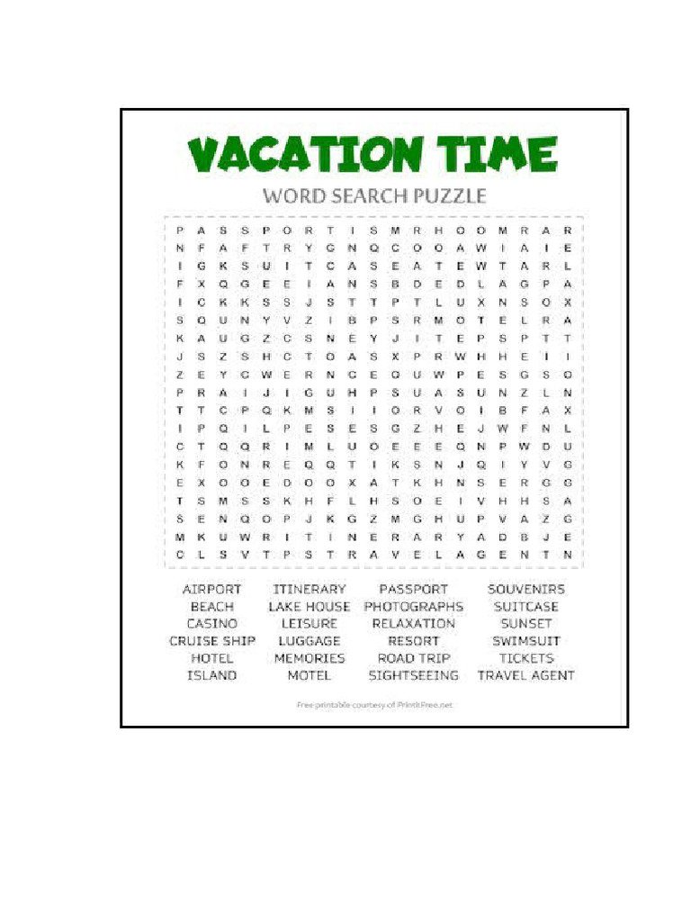 Doc1 Word Search | PDF