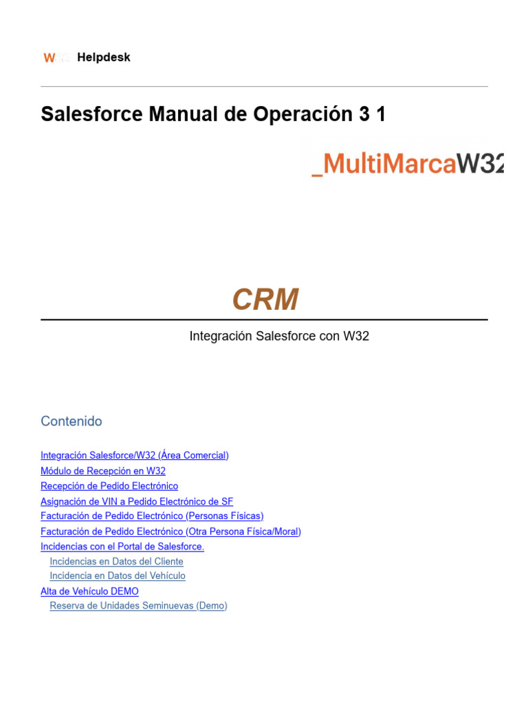 Salesforce Manual de Operación 3 1 | PDF | Negocios | Informática