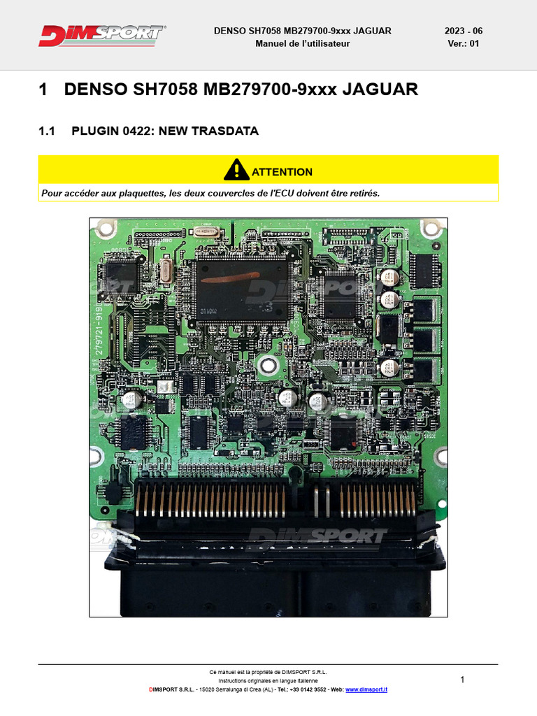 NT_DENSO_SH7058_MB279700-9xxx_JAGUAR_1036 | PDF