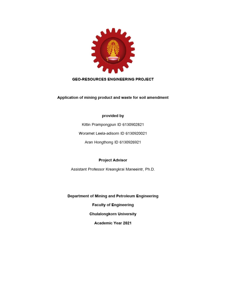 Final Report Soil Project | PDF