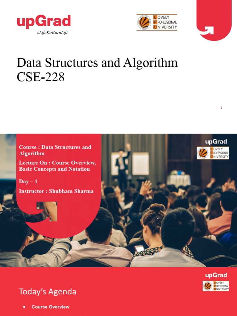 Lecture 1 Basic Concepts Related To DSA | PDF Lecture 1 Basic Concepts Related To DSA | PDF