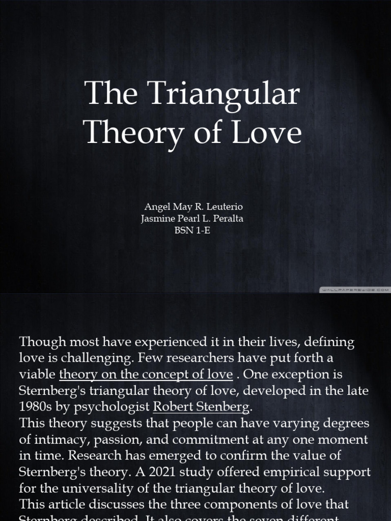 The Triangular Theory of Love | PDF | Love | Intimate Relationships