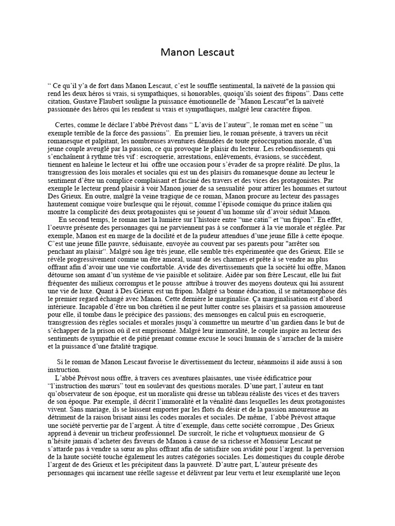 Manon Lescaut | PDF