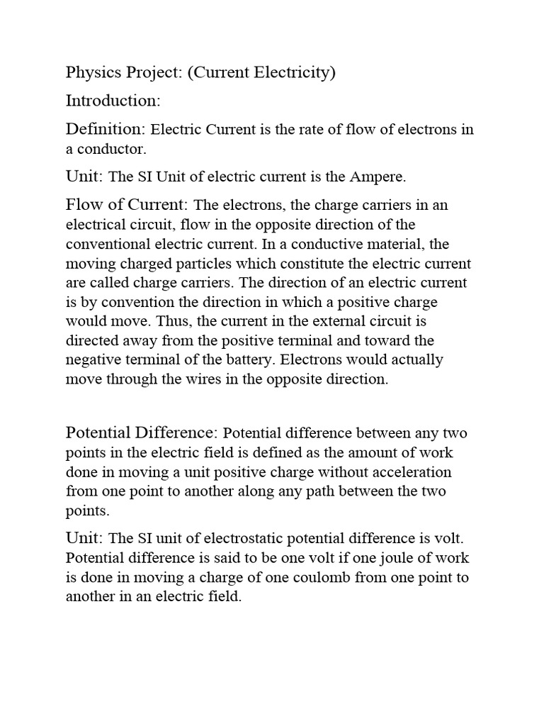 Physics Project | PDF