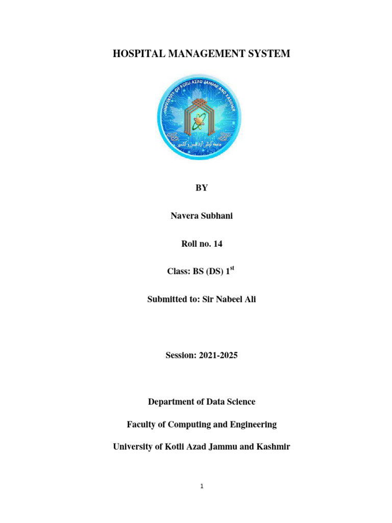 Hospital Management System | PDF