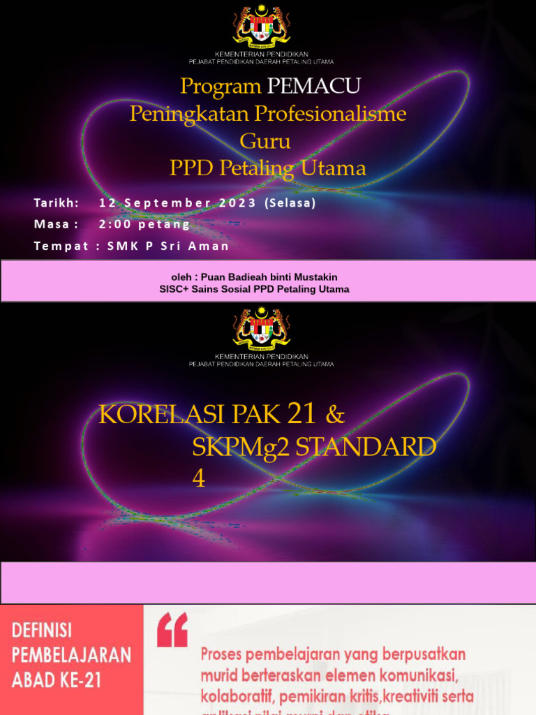 Korelasi Pak 21 & Skpmg2 Standard 4 Sri Aman | PDF