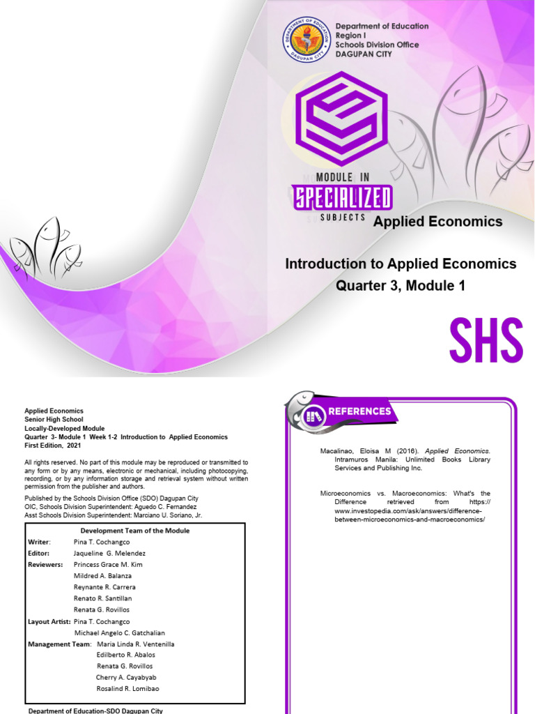 Introduction to Applied Economics Module | PDF