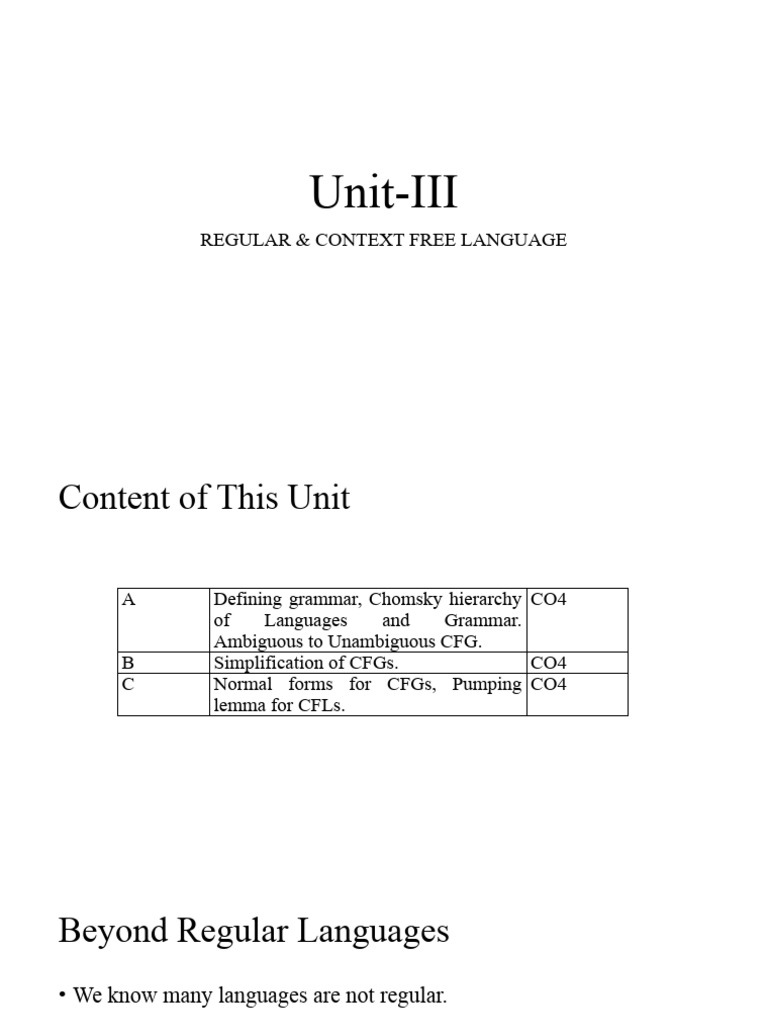 Unit3 Toc | PDF | Formalism (Deductive) | Logic