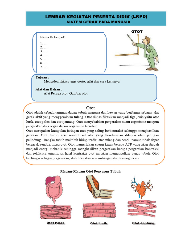 LKPD Otot | PDF