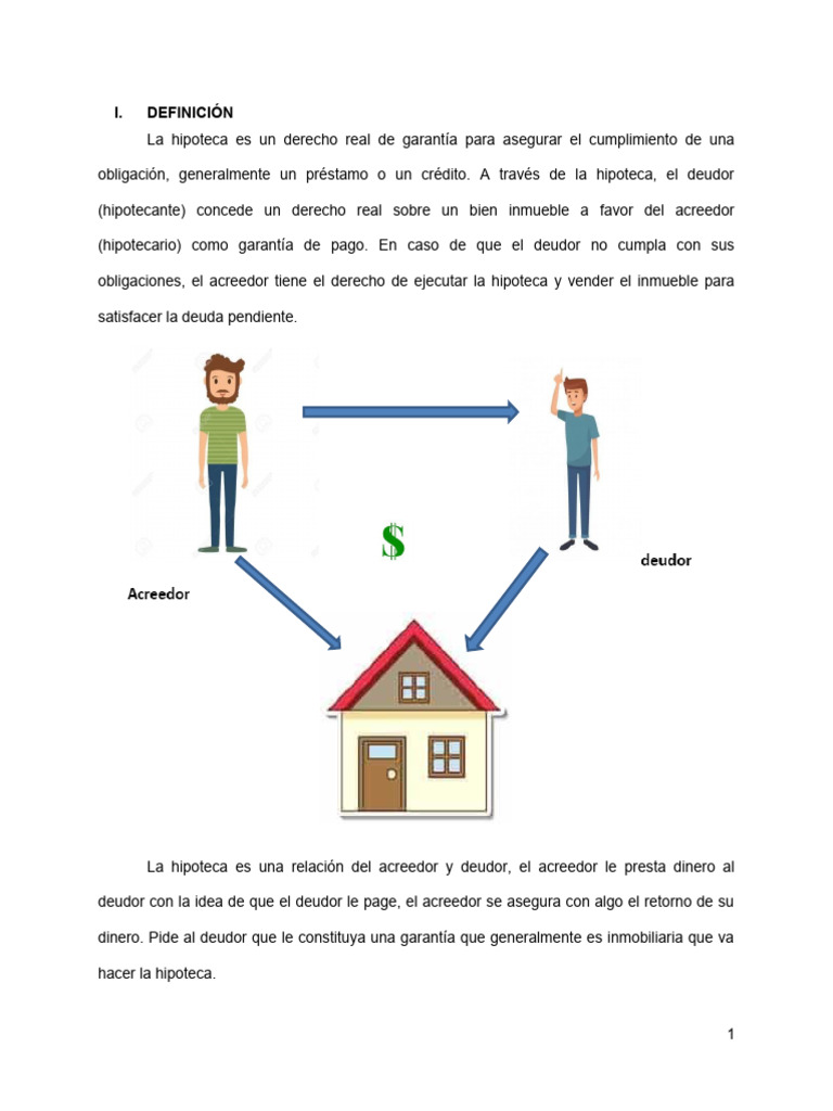 Hipoteca: Definición y Características | PDF | Ley de hipotecas ...