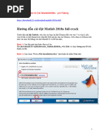 MatLab 2023 hướng dẫn cài đặt | PDF