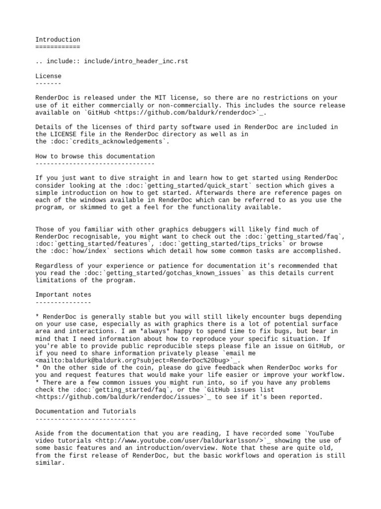 Introduction RST | PDF | Software Bug | Computing