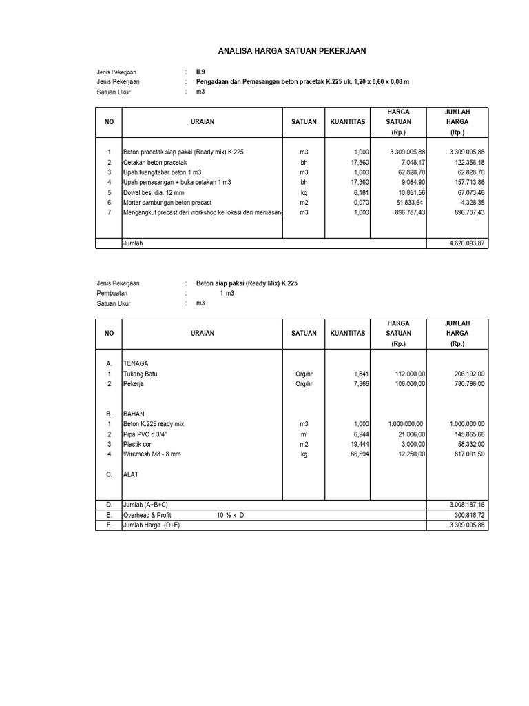 Umpu AHSP Precast 1 2 X 0 6 X 0 08 PDF