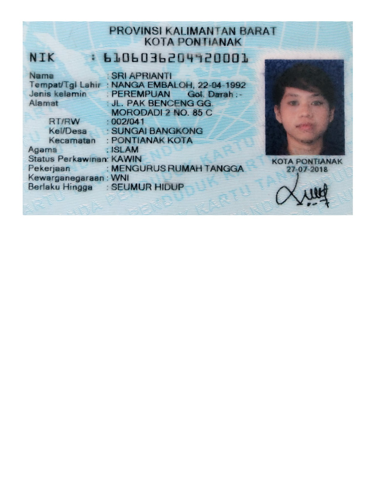 KTP SRI APRIANTI, S.PD | PDF