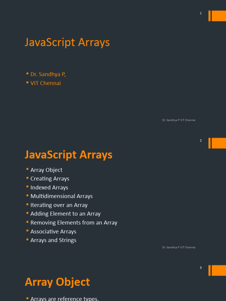 JavaScript Arrays | PDF