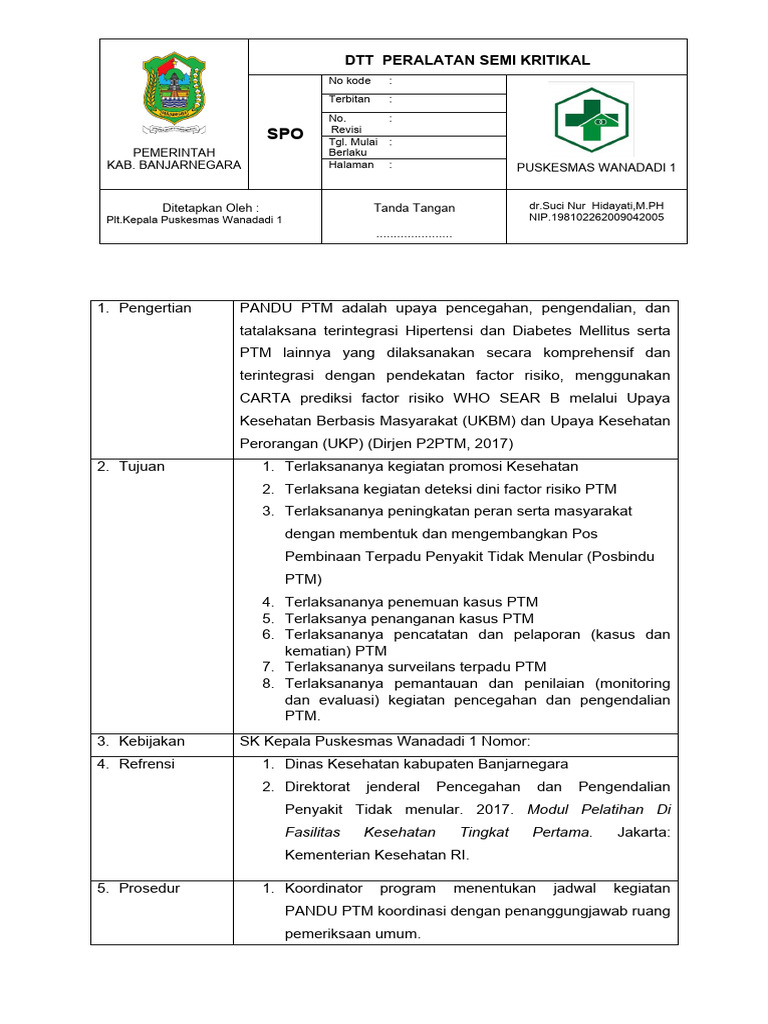Sop DTT Peralatan Semi Kritikal | PDF | Pengembangan Diri | Sains & Matematika