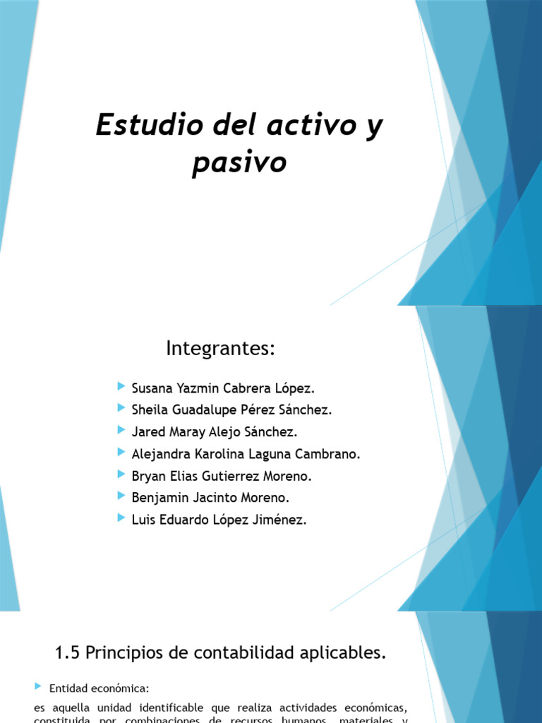 Activo y Pasivo | PDF | Contabilidad | Dinero