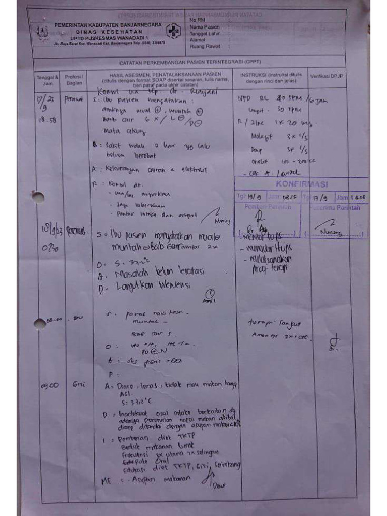 SBAR DAN SOAP LENGKAP | PDF