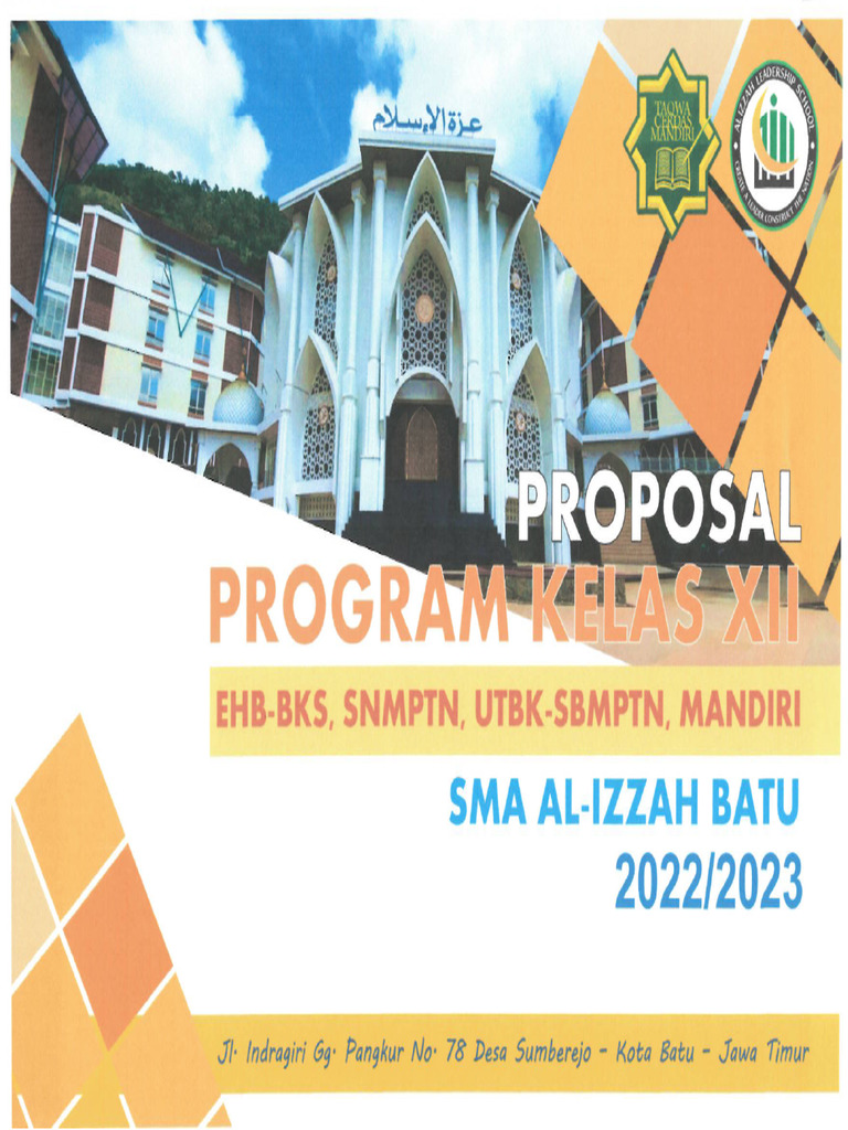 Proposal Program Kelas 12 Sma Al-Izzah Batu | PDF