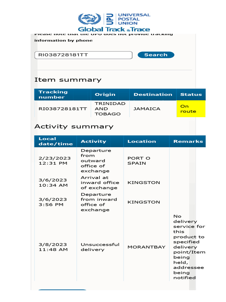 Global Track and Trace | PDF