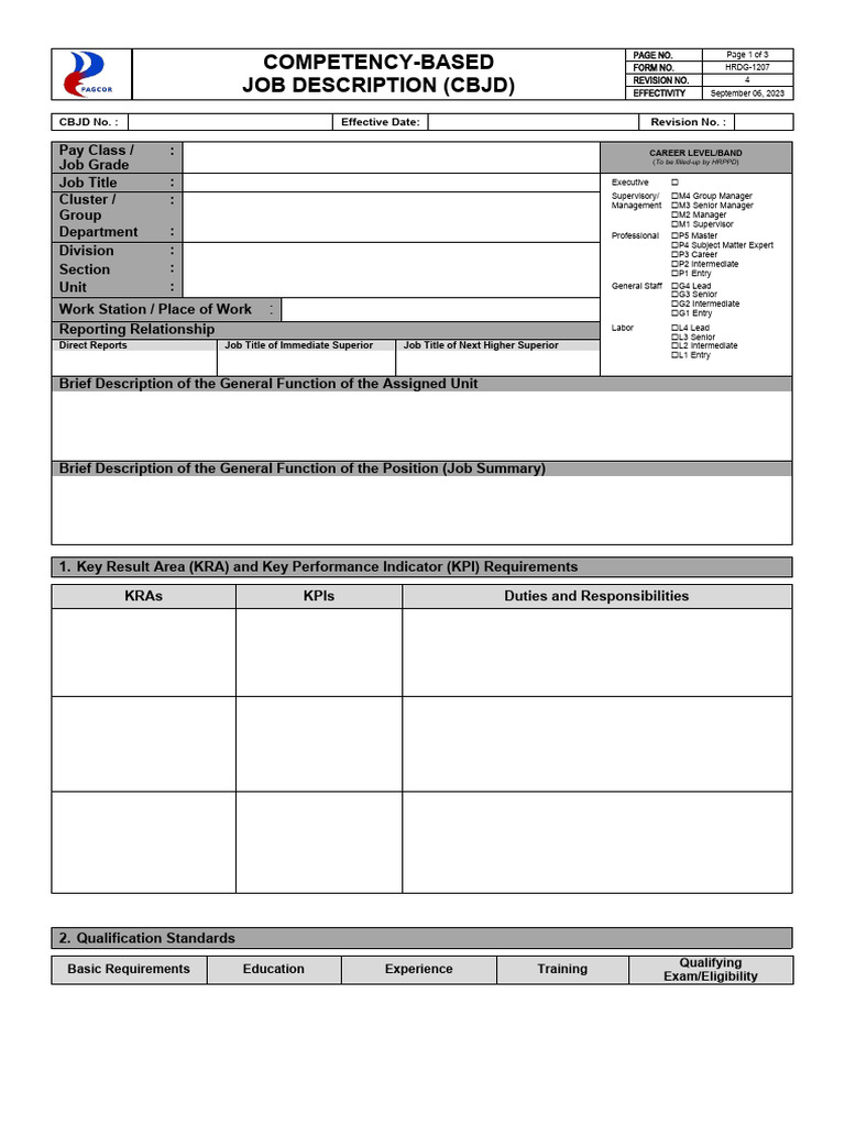 Competency-Based Job Guide | PDF | Business | Organizational Behavior