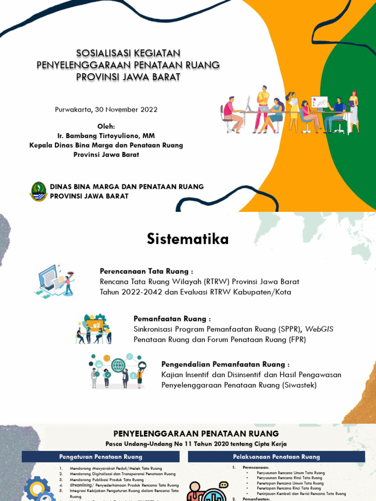 Sosialisasi Kegiatan Penataan Ruang Prov Jabar 2022 | PDF