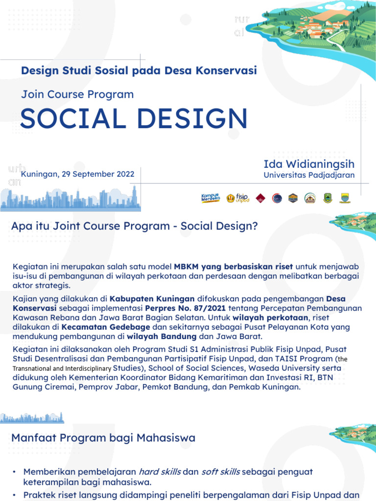Unpad Social Design 220928 IW | PDF | Pengembangan Diri