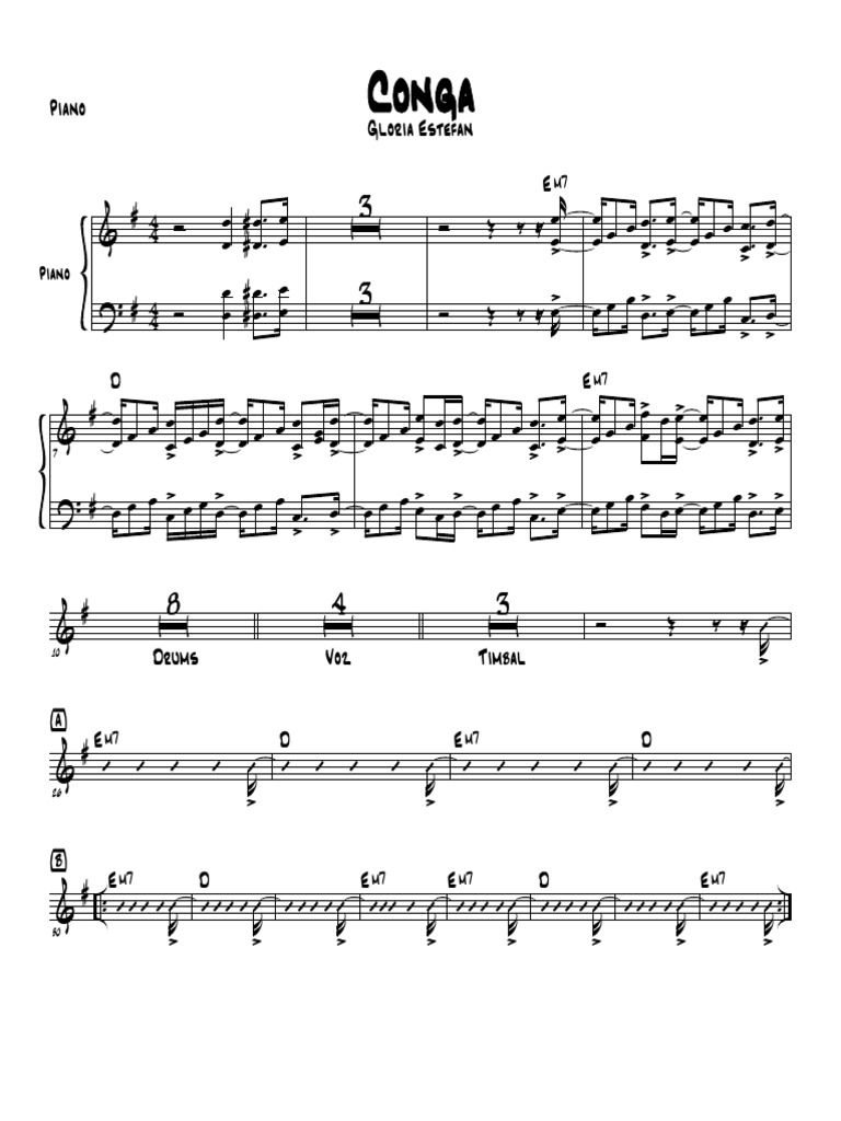 Conga - Gloria Estefan | PDF