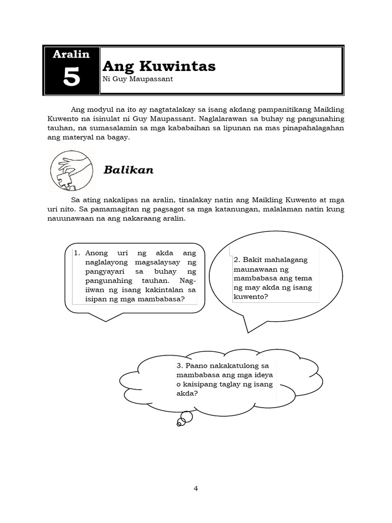Fil10 Q1 M5-SLM | PDF